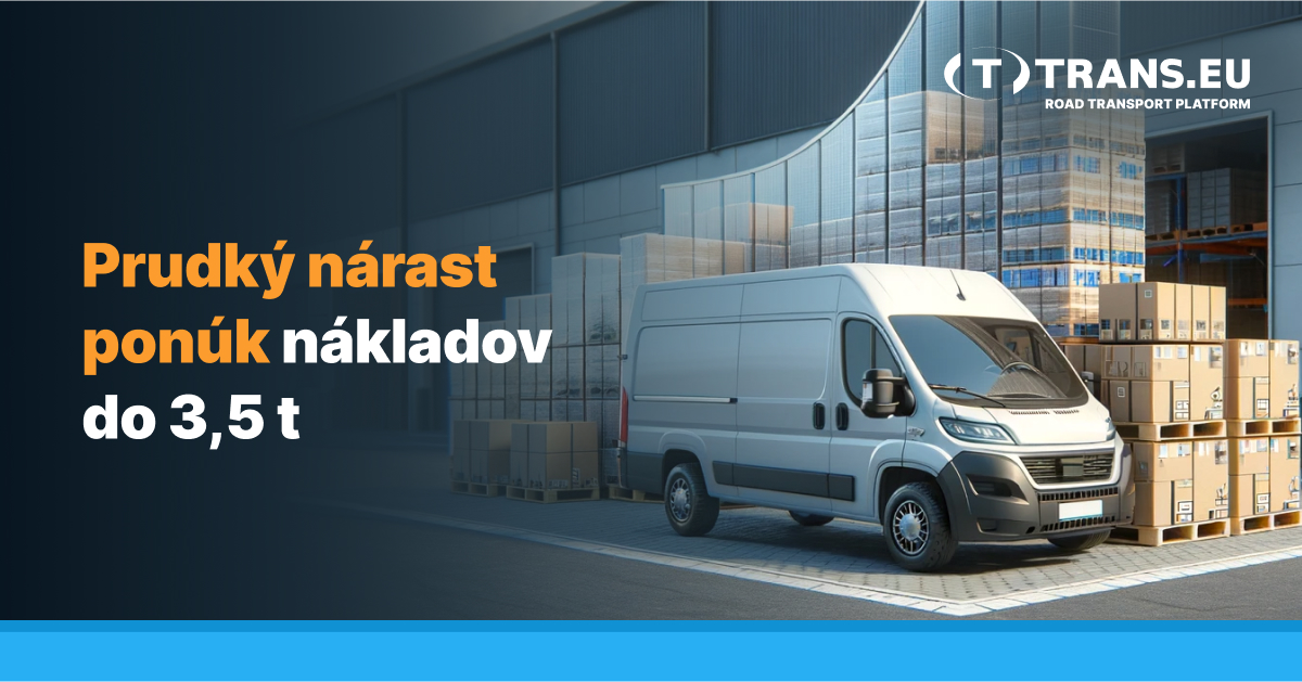 Prudký nárast ponúk nákladov do 3,5 t - Trans For Carriers