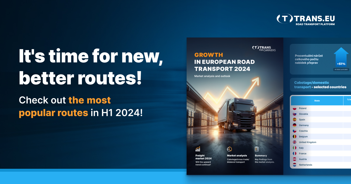 Growth in European road transport 2024. Numbers - Trans For Carriers