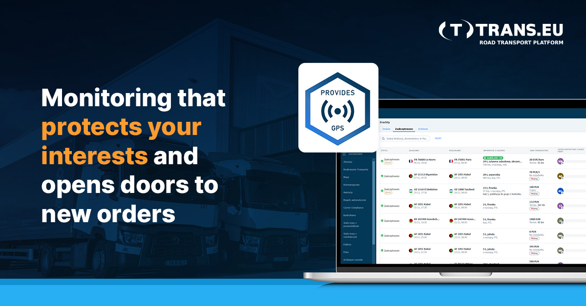 Monitoring that opens the door to new orders - Trans For Carriers